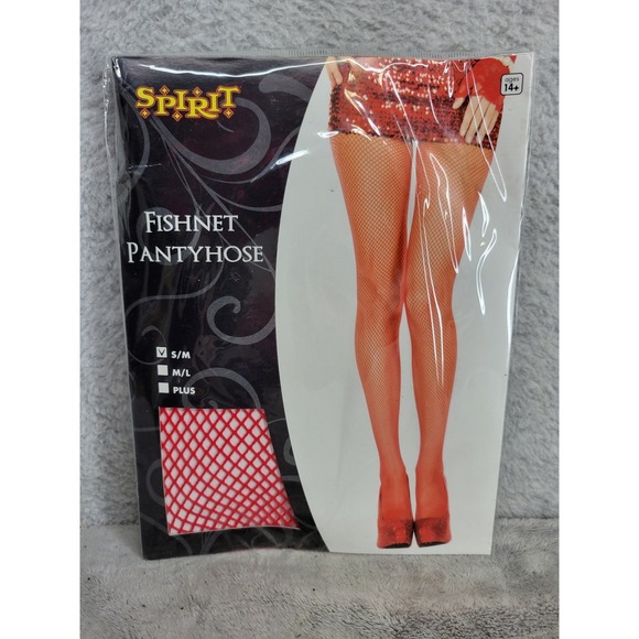 Spirit | Underwear & Socks | Spirit Halloween Fishnet Pantyhose Red Sm ...